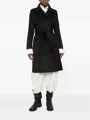 Liu Jo Double-breasted Belted Coat With Notched Lapels