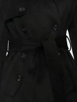 Liu Jo Double-breasted Belted Coat With Notched Lapels