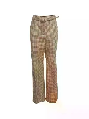Sportmax Plaid Belted Trousers