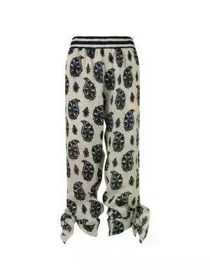 Johanna Ortiz Paisley Print Wide Leg Trousers