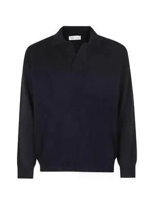ROBERTO COLLINA Spread Collar Knitted Sweater