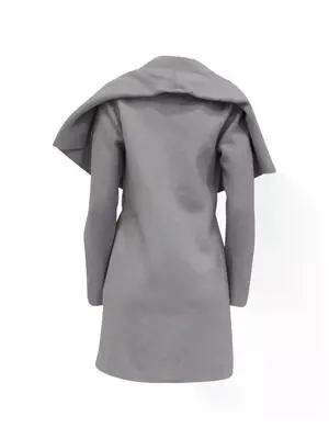 Harris Wharf London Belted Blanket Coat - Grey