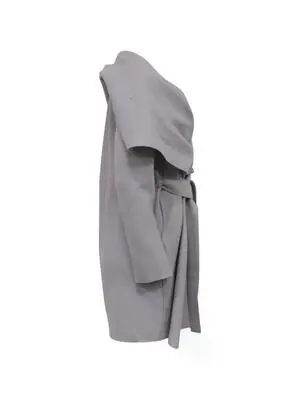 Harris Wharf London Belted Blanket Coat - Grey