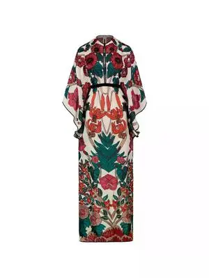 JOHANNA ORTIZ Johanna Ortiz Papillon Floral-Print Silk Maxi Dress