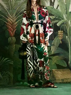 Johanna Ortiz Papillon Floral-print Silk Maxi Dress