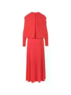 Johanna Ortiz Cape-detail Maxi Dress