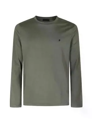 DONDUP Logo-patch Long-sleeve T-shirt - Green