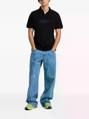 Palm Angels Logo Spray Regular Polo