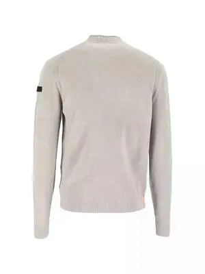 RRD Velvet-effect Ribbed-trim Sweater