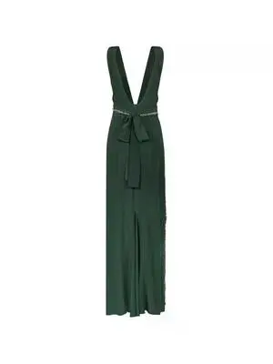 Johanna Ortiz Expedición Elegante Sequin-embellished Silk Maxi Dress