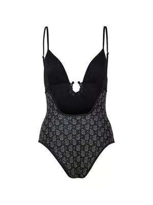 Johanna Ortiz Paisley Print V-neck One Piece Swimsuit