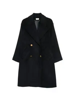 P.a.r.o.s.h Wool Double-breasted Coat - Blue