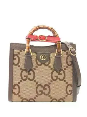 Gucci Jumbo Gg Diana Tote Bag - Neutrals