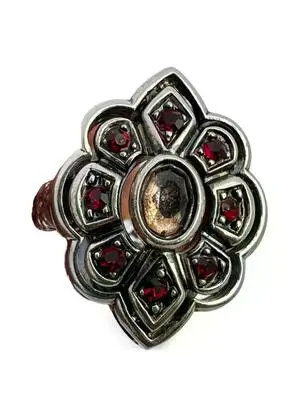Gucci Flower Crystal Embellished Ring