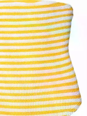 Bond Eye Crinkle Effect One Piece Swimsuit - Yellow