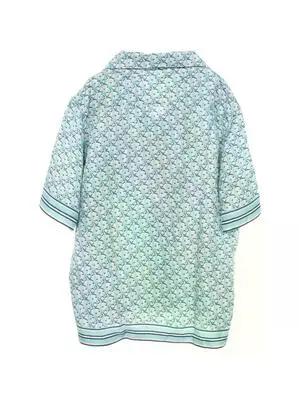 Dior 2010s Oblique Pixel Shirt - Blue