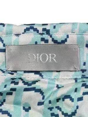 Dior 2010s Oblique Pixel Shirt - Blue