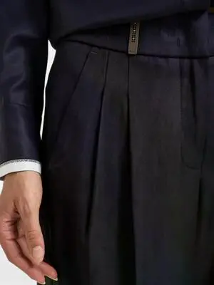 Peserico Pleated Turn-up Trousers