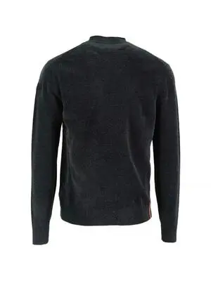 RRD Velvet-effect Crew-neck Sweater - Grey