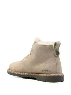 BIRKENSTOCK Shearling-lined Suede Lace-up Boots