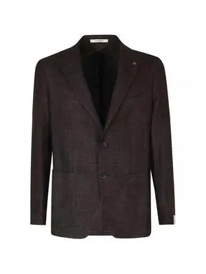 Tagliatore Single-breasted Notch-lapel Blazer - Brown