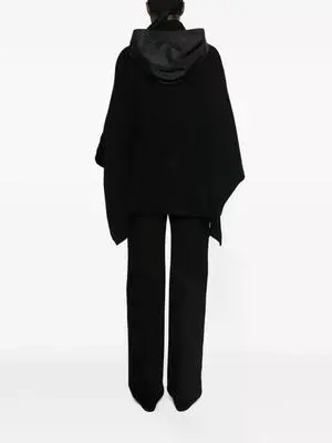 TWINSET Hooded Drawstring Poncho