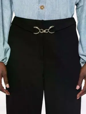 I BLUES Cropped Trousers With Horsebit Detail