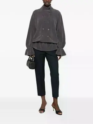 I BLUES Pressed-crease Cropped Trousers