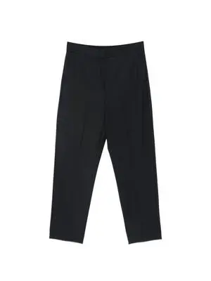 I BLUES Pressed-crease Cropped Trousers - Blue