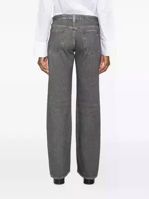 Rag & Bone Rb Miramar Terry Cam Full Straight-leg Trousers - Grey