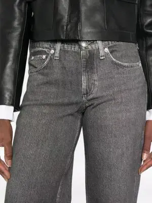 Rag & Bone Rb Miramar Terry Cam Full Straight-leg Trousers - Grey