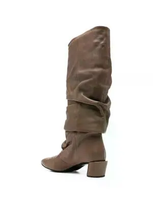 LISKA Slouchy Pointed-toe Boots