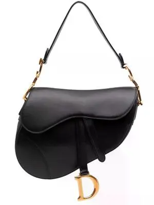 Dior 2018 Smooth Calfskin Saddle Bag Shoulder Bag - Black