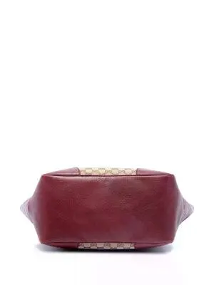 Gucci Gg Canvas And Calfskin Bree Tote Bag