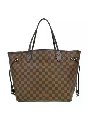 LOUIS VUITTON 2008 Mm Neverfull Damier Ébène Tote Bag - Brown