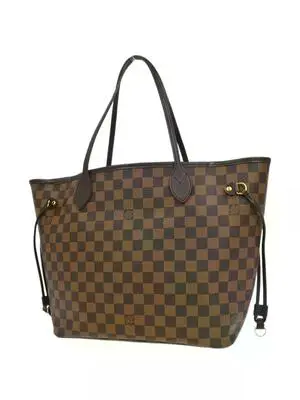 LOUIS VUITTON 2008 Mm Neverfull Damier Ébène Tote Bag - Brown