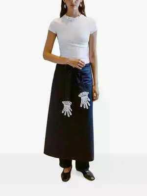 GOHAR WORLD Lace Hands Cotton Apron