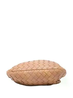 Bottega Veneta Mini Nappa Intrecciato Jodie Hobo Bag - Brown