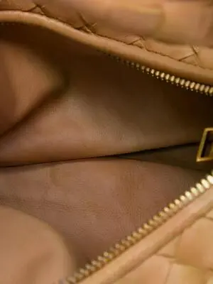 Bottega Veneta Mini Nappa Intrecciato Jodie Hobo Bag - Brown
