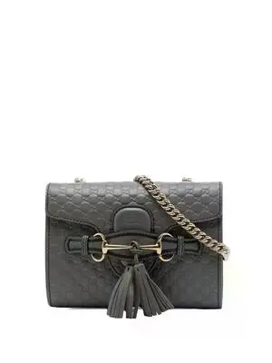 Gucci Mini Emily Crossbody Bag - Grey