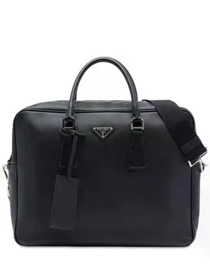 Prada 2013-2026 Saffiano Briefcase Business Bag - Black