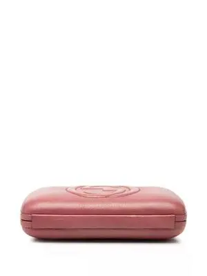 Gucci Calfskin Soho Clutch On Chain Crossbody Bag