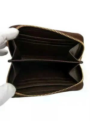 LOUIS VUITTON 2009 Damier Ebene Zippy Purse Coin Pouch