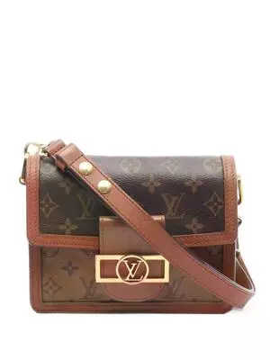 LOUIS VUITTON Mini Dauphine Monogram Reverse Cross Body Bag - Brown