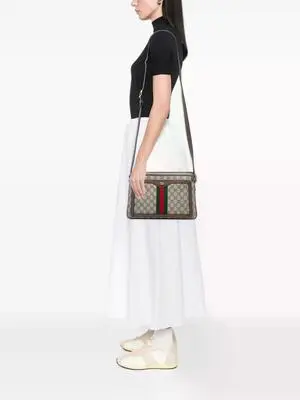 Gucci Ophidia Gg Supreme Web Crossbody Bag