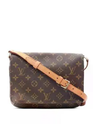 LOUIS VUITTON Musette Tango Monogram Shoulder Bag - Brown