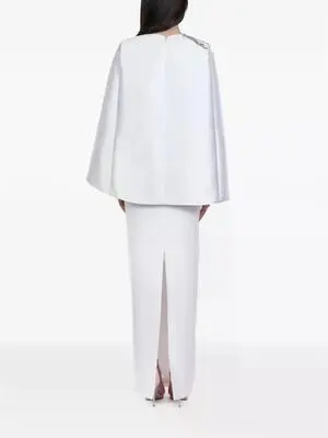 ARAFTU Arafatu Embellished Cape Overlay Maxi Dress