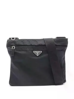 Prada Logo Plaque Crossbody Bag