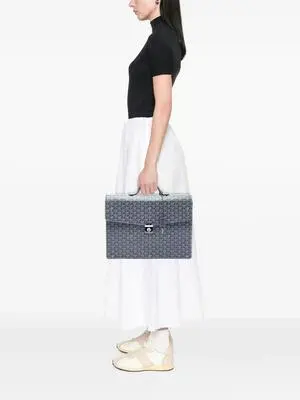 Goyard 2013 Goyardine Serviette Chypre Business Bag