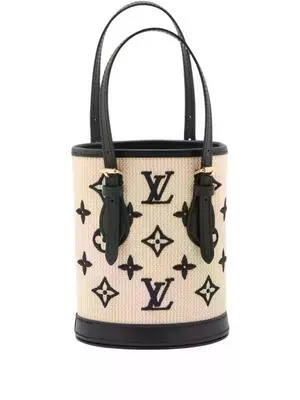 LOUIS VUITTON Monogram Cotton Nano Bucket Bag